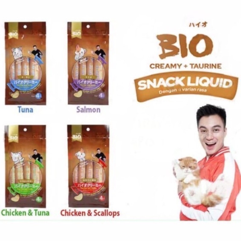 Jual BIO CREAMY Snack Liquid 15gr x 4pcs | Shopee Indonesia