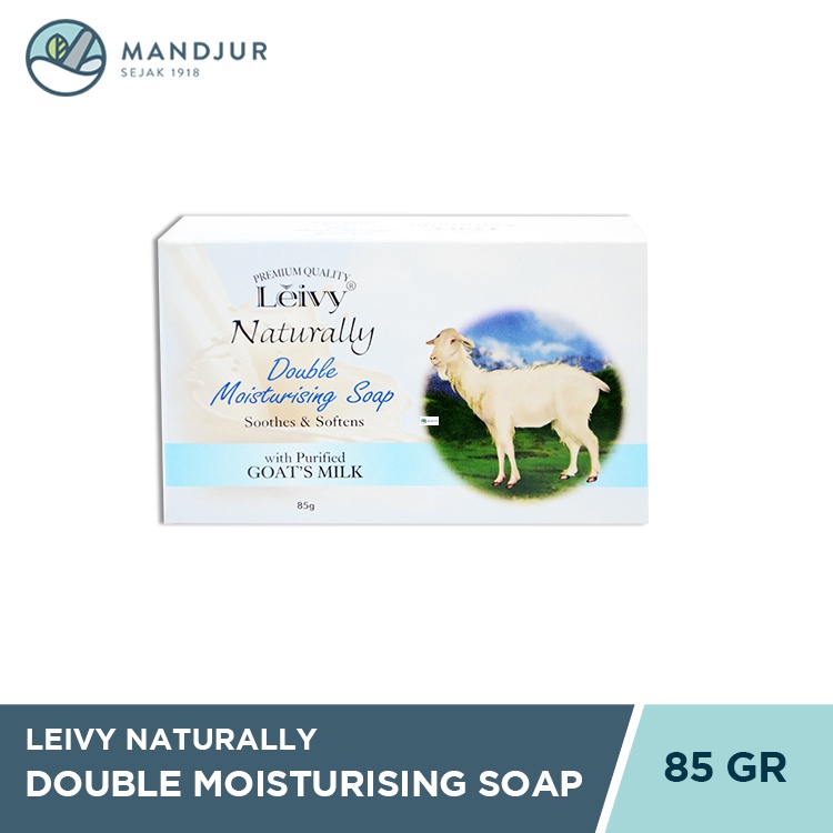 Jual Leivy Double Moisturising Goats Milk Bar Soap 85 Gr - Sabun Mandi ...