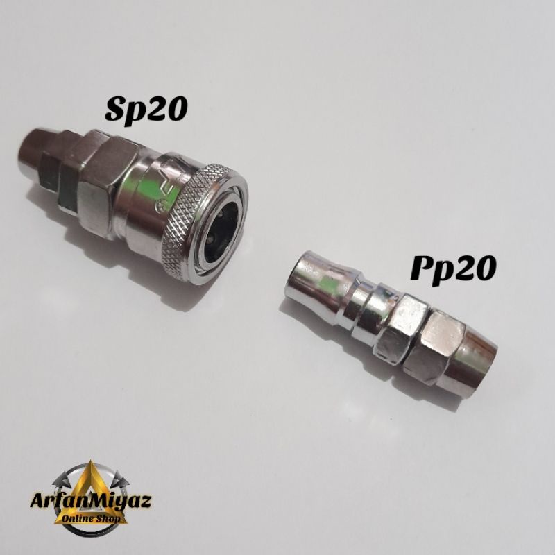 Jual Quick Coupler Coupling 1/4 Harga Satu Set Male Dan Female / Untuk ...