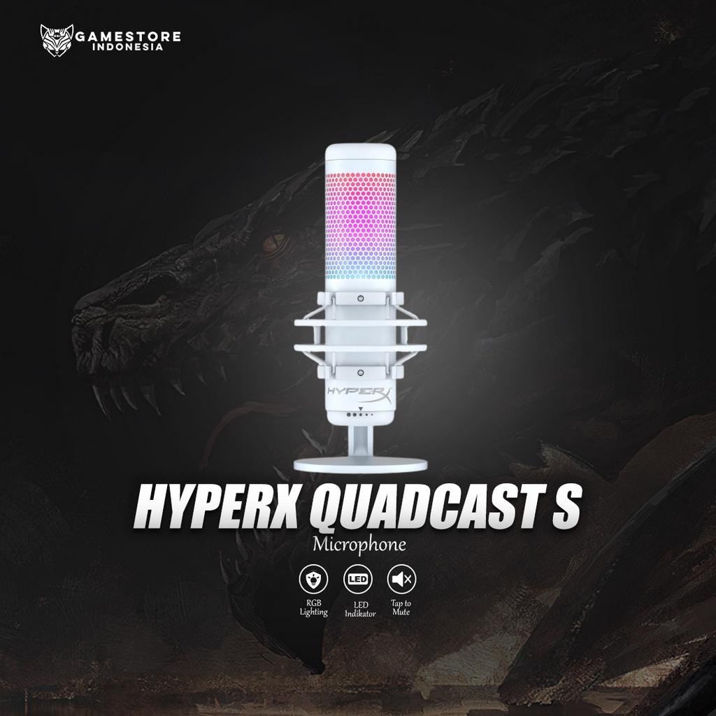 Jual HyperX Quadcast S Putih Microphone | Shopee Indonesia