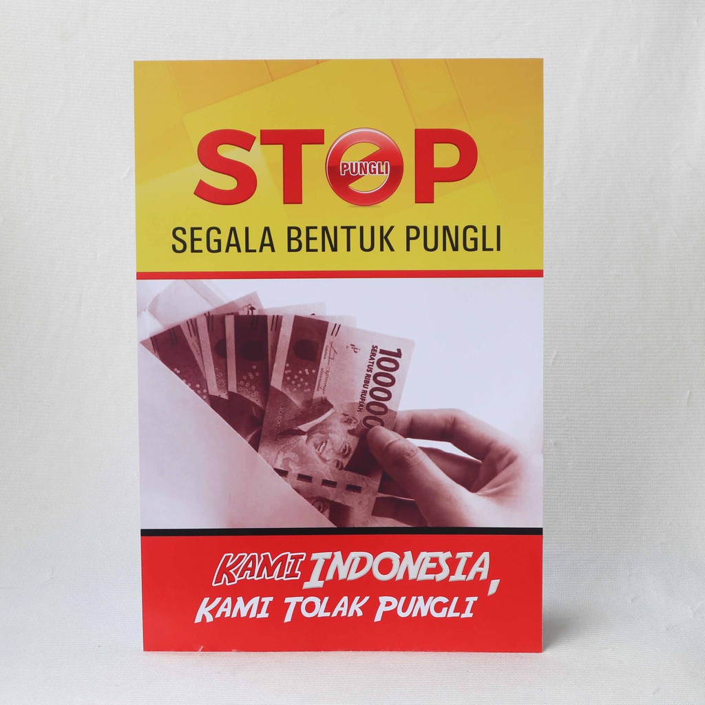 Jual Poster Stop Pungli, Poster Stop Pungutan Liar, Poster Anti Korupsi ...