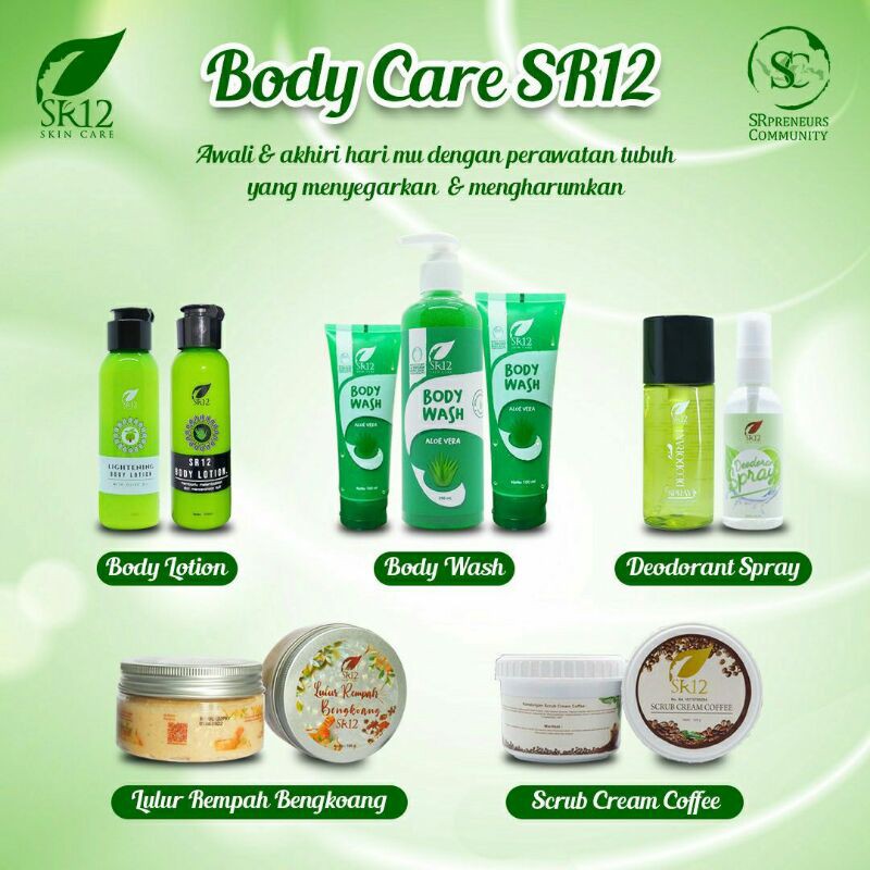 Jual Body Care SR12 Merawat Tubuh Dan Menghaluskan Tubuh / 100% Aman ...