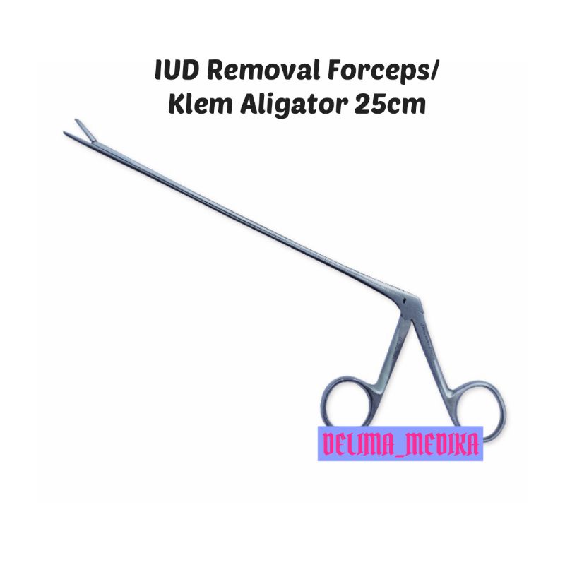 Jual IUD Removal Forceps 25cm / Klem Aligator 25cm Stainless Steel ...