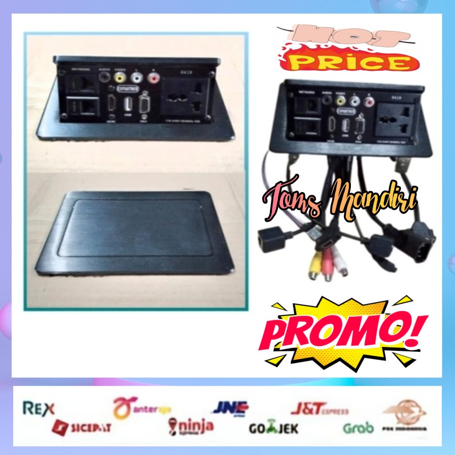 Jual Socket meja/floor soket meja/stop kontak meja universal | Shopee ...