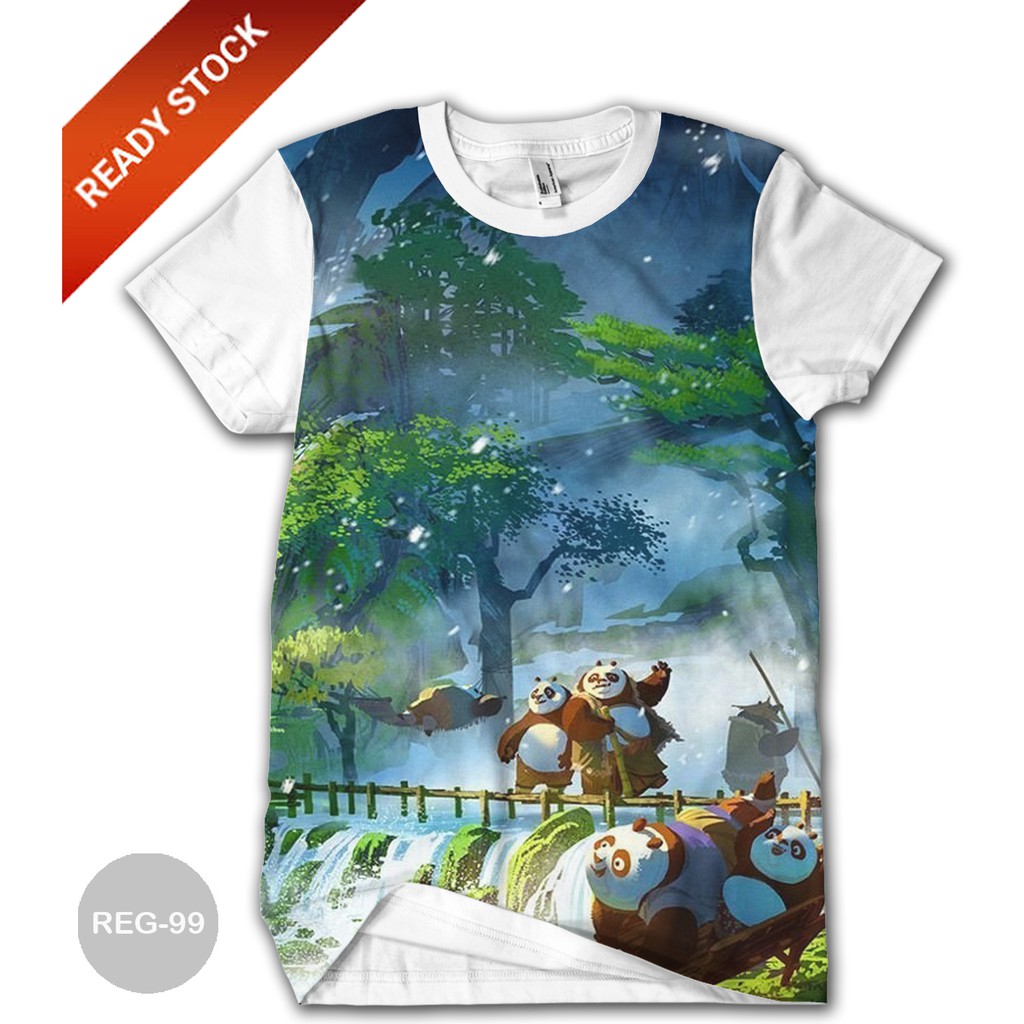 Jual Kaos Kung Fu Panda 3D Baju Anak Kung Fu Panda Kartun TV Animasi # ...