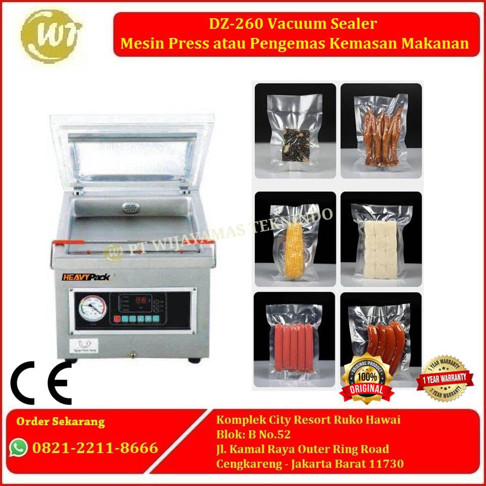 Jual DZ-260 Vacuum Sealer - Mesin Press atau Pengemas Kemasan Makanan ...