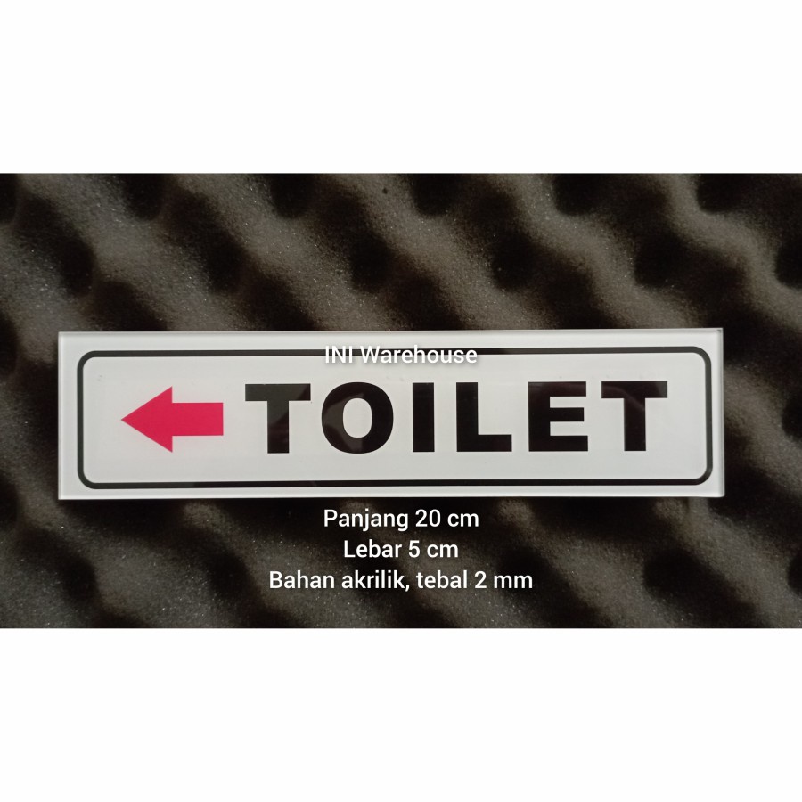 Jual Acrylic Toilet Sign Signage Rambu Simbol Akrilik Kamar Mandi 5 x ...