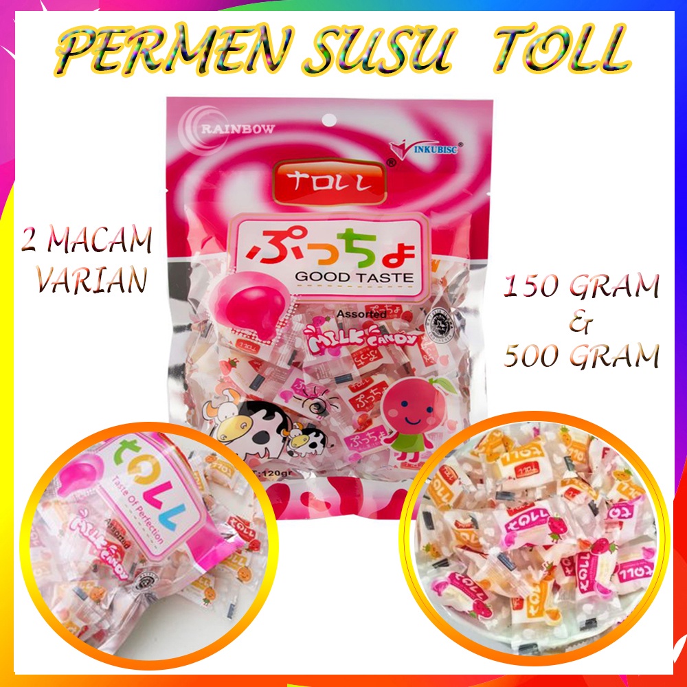 Jual Permen Susu Toll (Toll Milk Candy) 120 Gram & 500 Gram Milk Candy ...