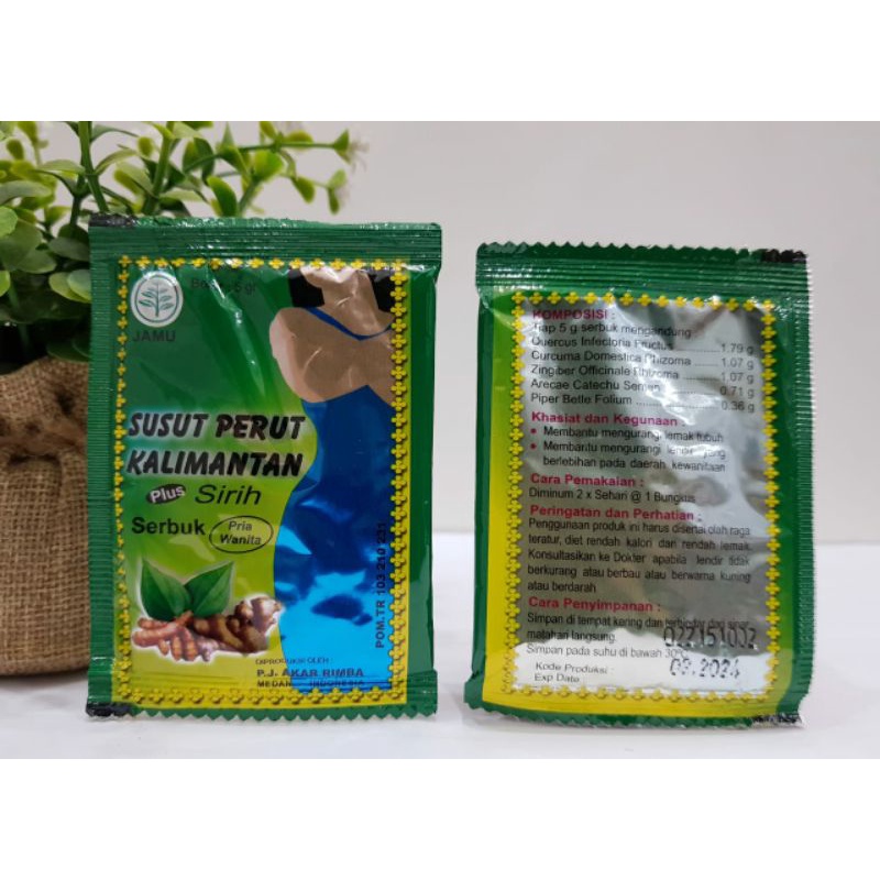 Jual Jamu Serbuk Susut Perut Kalimantan - ( isi 10 sachet) | Shopee ...