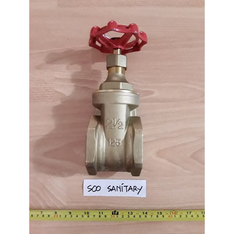 Jual Gate Valve 2 1-2 Kitz Kuningan Stop Kran Kitazawa Putar 125 | Shopee Indonesia