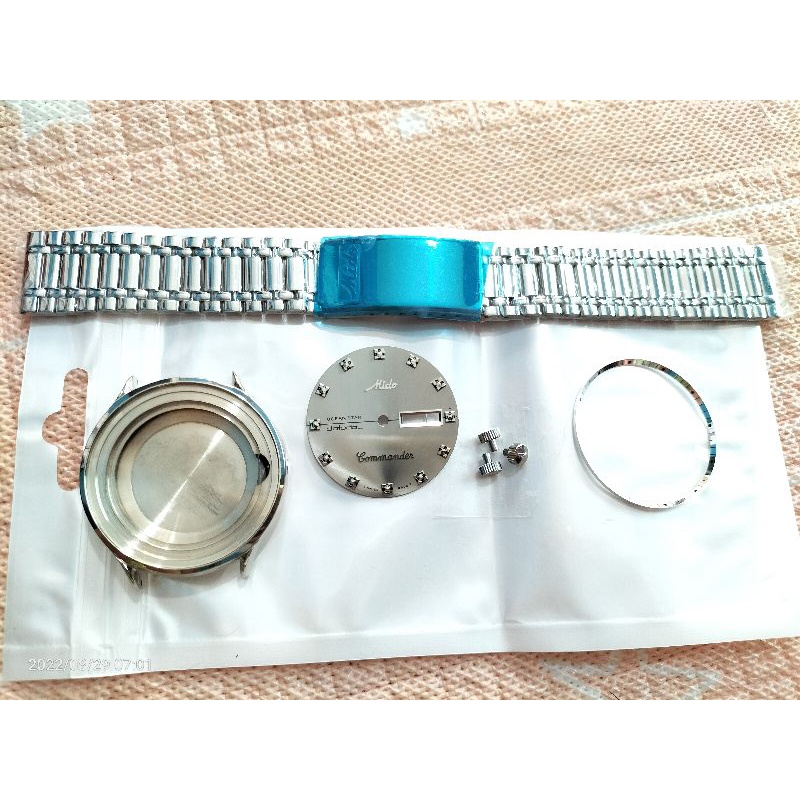 Jual Casing Jam Mido Chronometer commander Swiss mesin 2836 ETA ...