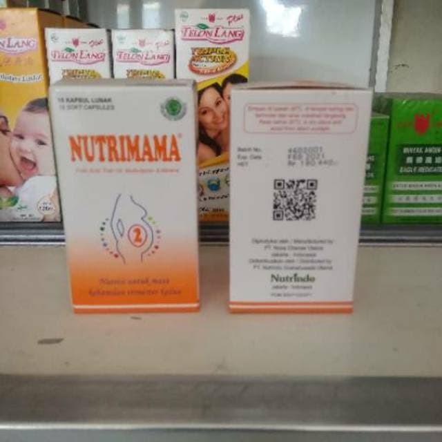 Jual Ibu Hamil - Nutrimama 2 Botol Isi 15 Kapsul Vitamin Nutrisi Ibu ...
