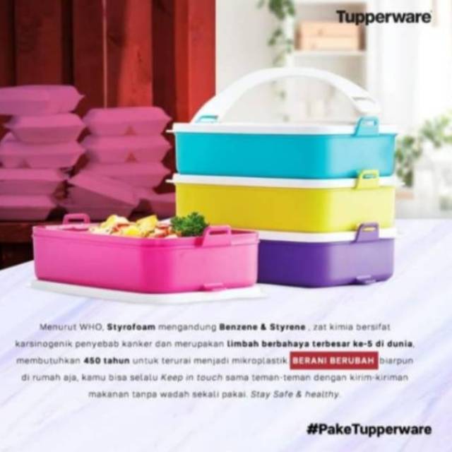 Jual Clik to go tupperware / rantang tupperware/ tupperware murah ...