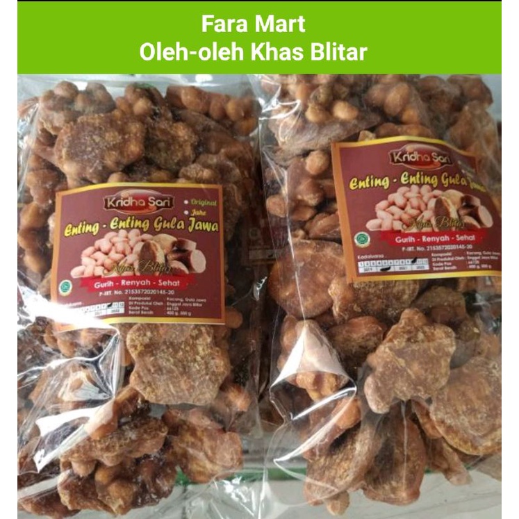 Jual ENTING ENTING GETI GULA JAWA KHAS BLITAR 400gr | Shopee Indonesia