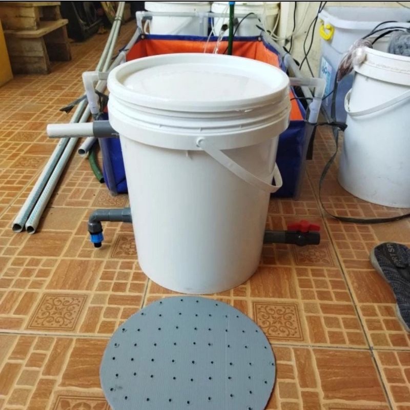 Jual Ember bio filter kolam ikan koi input plus saringan pembatas ...