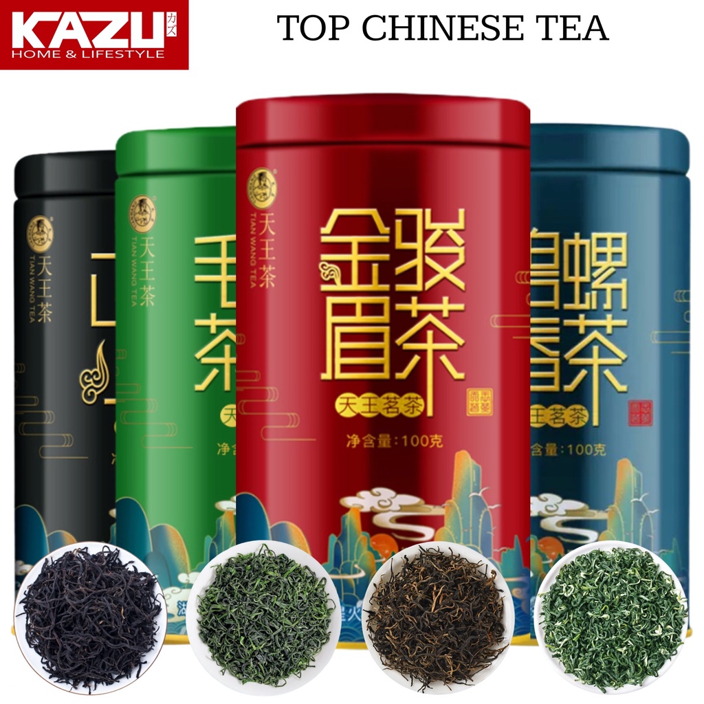 Jual KAZU CHINESE TEA TIAN WANG 100GRAM KALENG TEH CHINA HERBAL DAUN ...