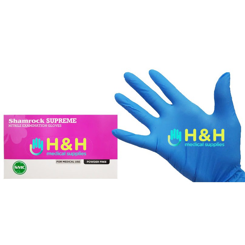 Jual Sarung Tangan Nitrile Shamrock Supreme No Powder | Shopee Indonesia