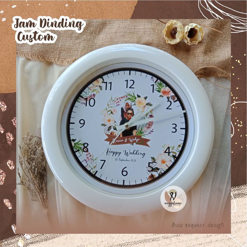 Jual JAM DINDING CUSTOM FOTO / Jam kado / jam dinding custom / kado jam ...