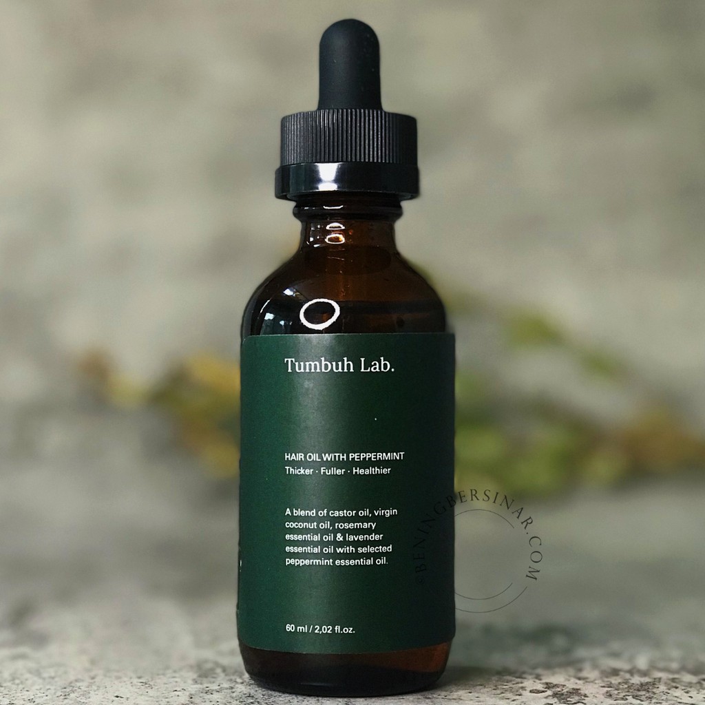 Jual TUMBUH LAB Hair Oil with Peppermint | Shopee Indonesia
