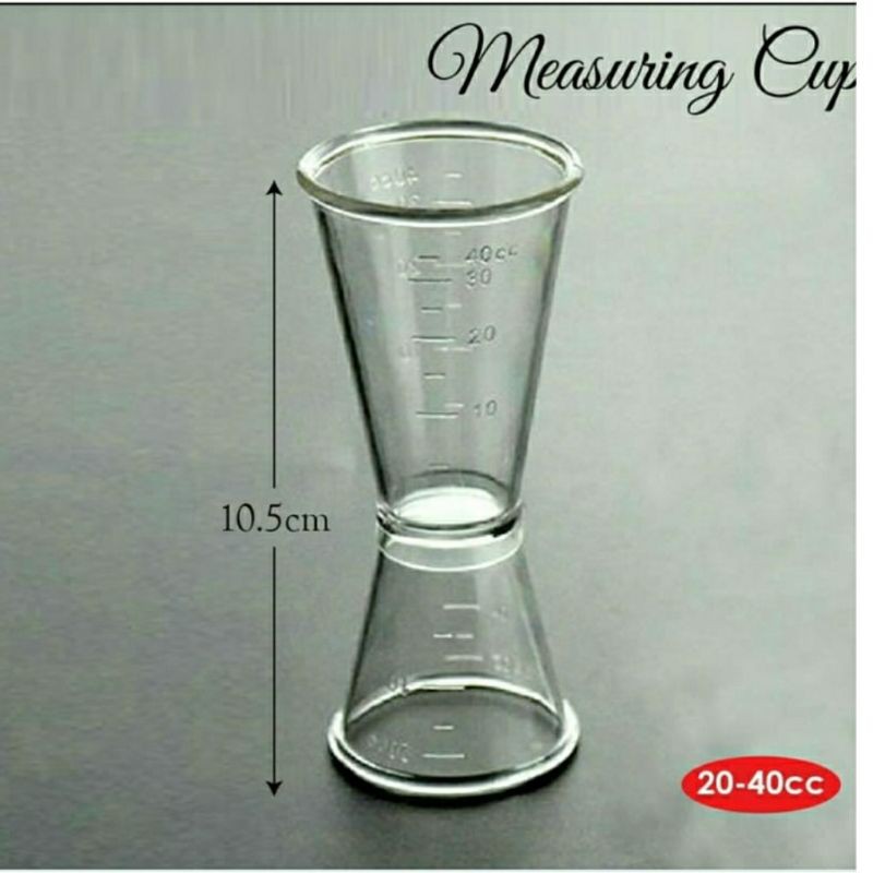Jual Gelas Takar Bahan Kue Gelas Ukur Bahan Kue Measuring Cup 20-40 Cc ...