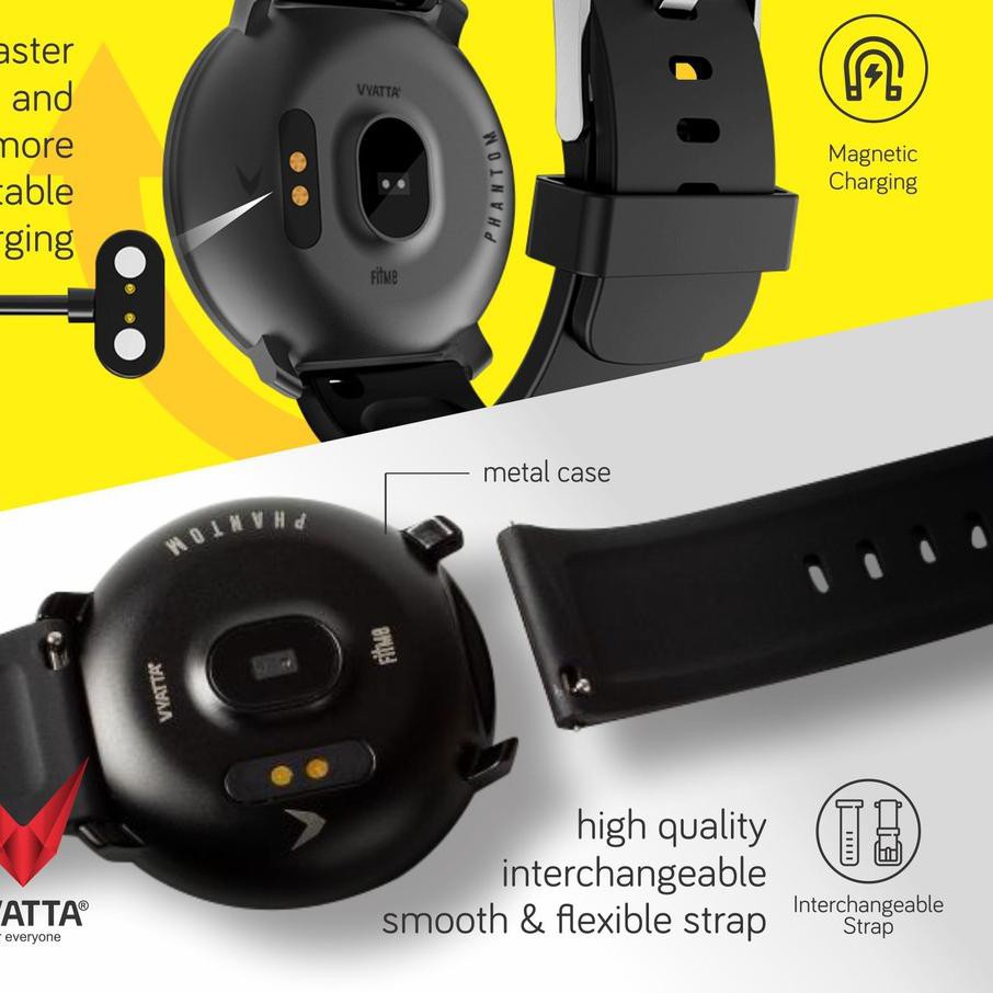 Jual BEST ד PRODUK VYATTA Fitme Phantom Smartwatch - Watch Faces, Sports, Full Touch CDD2 ...