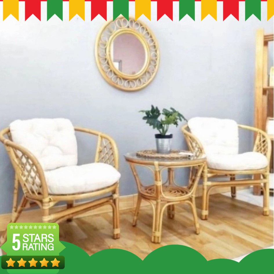 Jual KURSI TERAS BAHAMA ROTAN DAN MEJA FINISHING / KURSI ROTAN ...