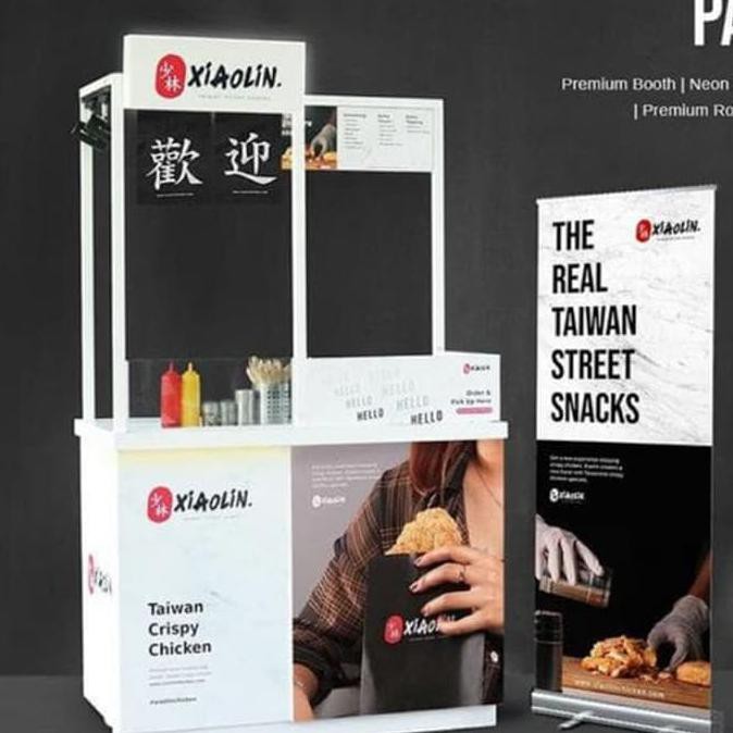 Jual booth minuman / booth kayu solid jati belanda / gerobak kayu ...