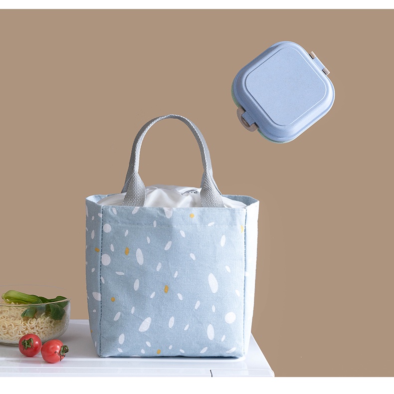 Jual LittleOne PA006 Tas Bekal Motif Pattern Lunch Cooler Bag Salur ...