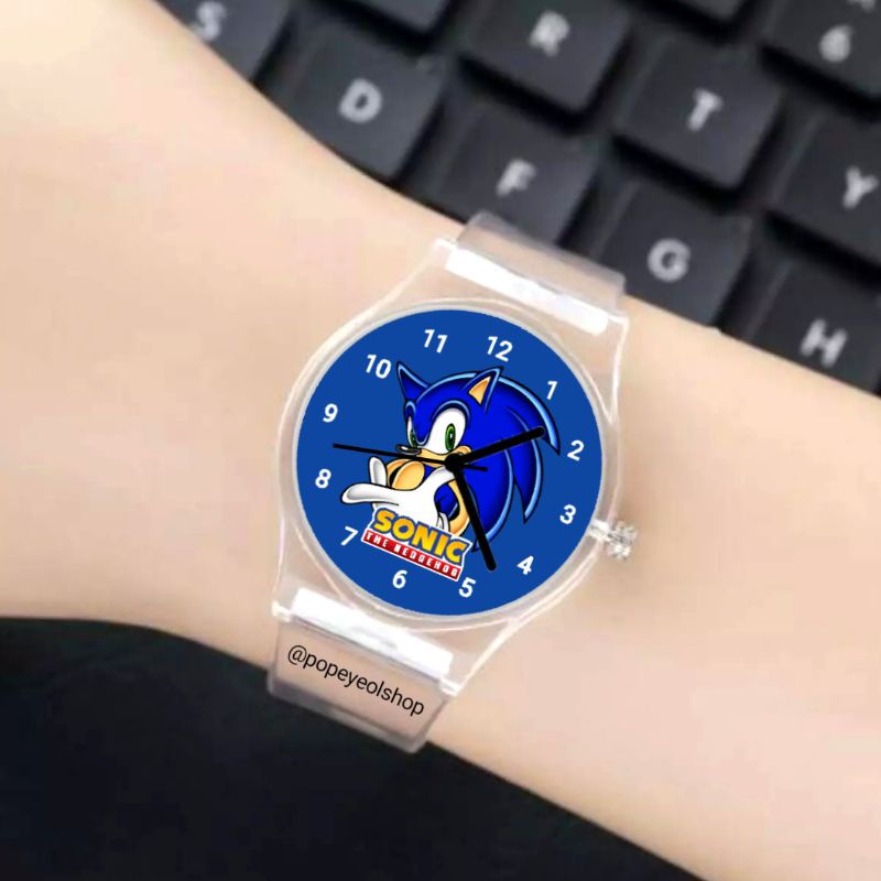 Jual Jam tangan anak sonic knuckles transparan ukuran kecil | Shopee ...