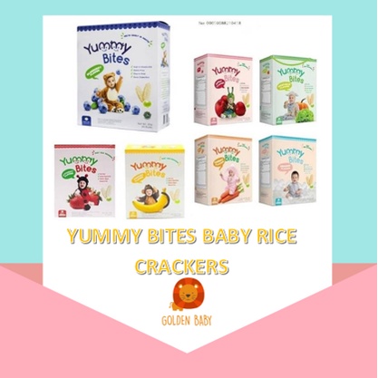 Jual Yummy Bites Baby Rice Crackers Snack Bayi Biskuit Bayi | Shopee ...