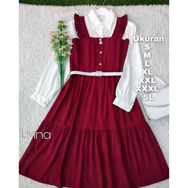 Jual Livina Tunik Big Size Ukuran Size S M L XL 2XL 3XL 4XL XXL XXXL XXXXL 2L 3L 4L 5L Tunik ...