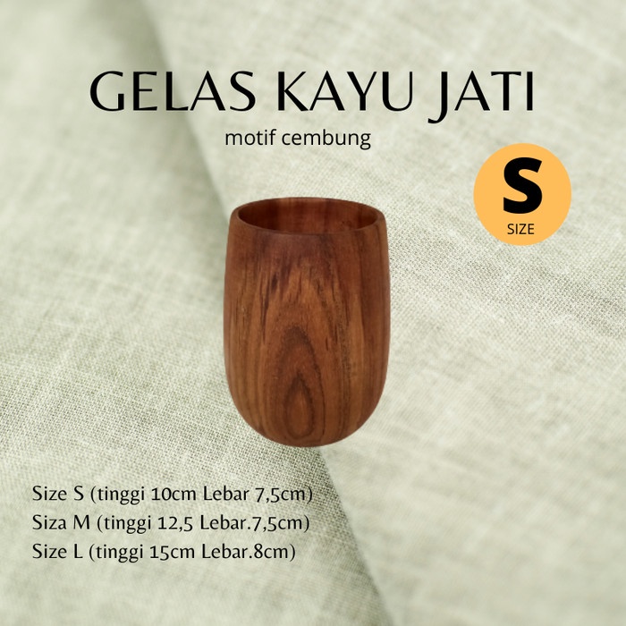 Jual GELAS KAYU JATI / GELAS KOPI / GELAS TEH / MUG KAYU JATI - GELAS ...
