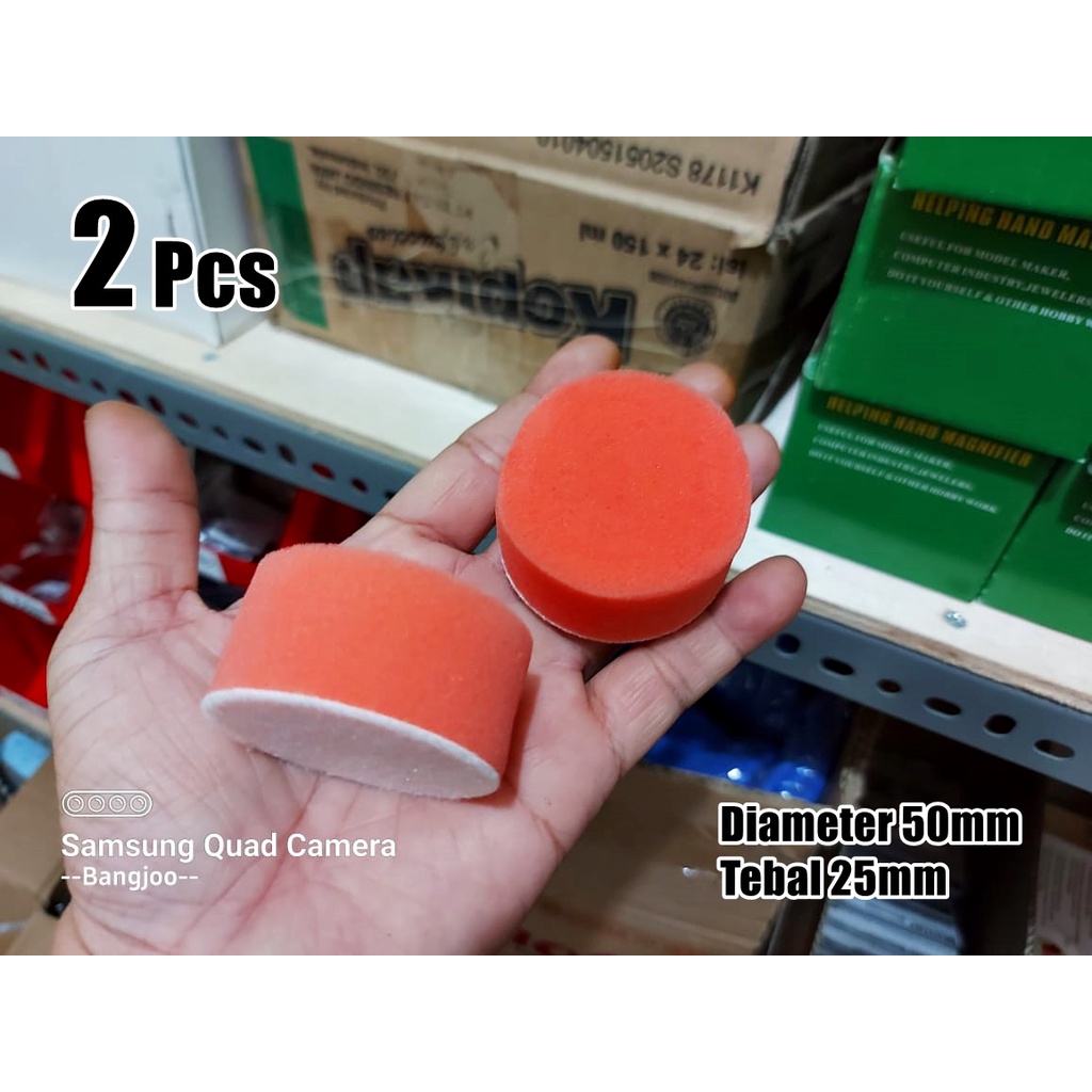 Jual busa poles 2inch / spon polish 50mm tebal 25mm / foam polisher 2 ...