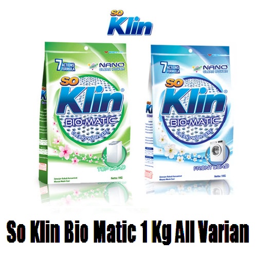 Jual So Klin Bio Matic Bubuk 800 gr All Varian - SoKlin Deterjen Bubuk ...