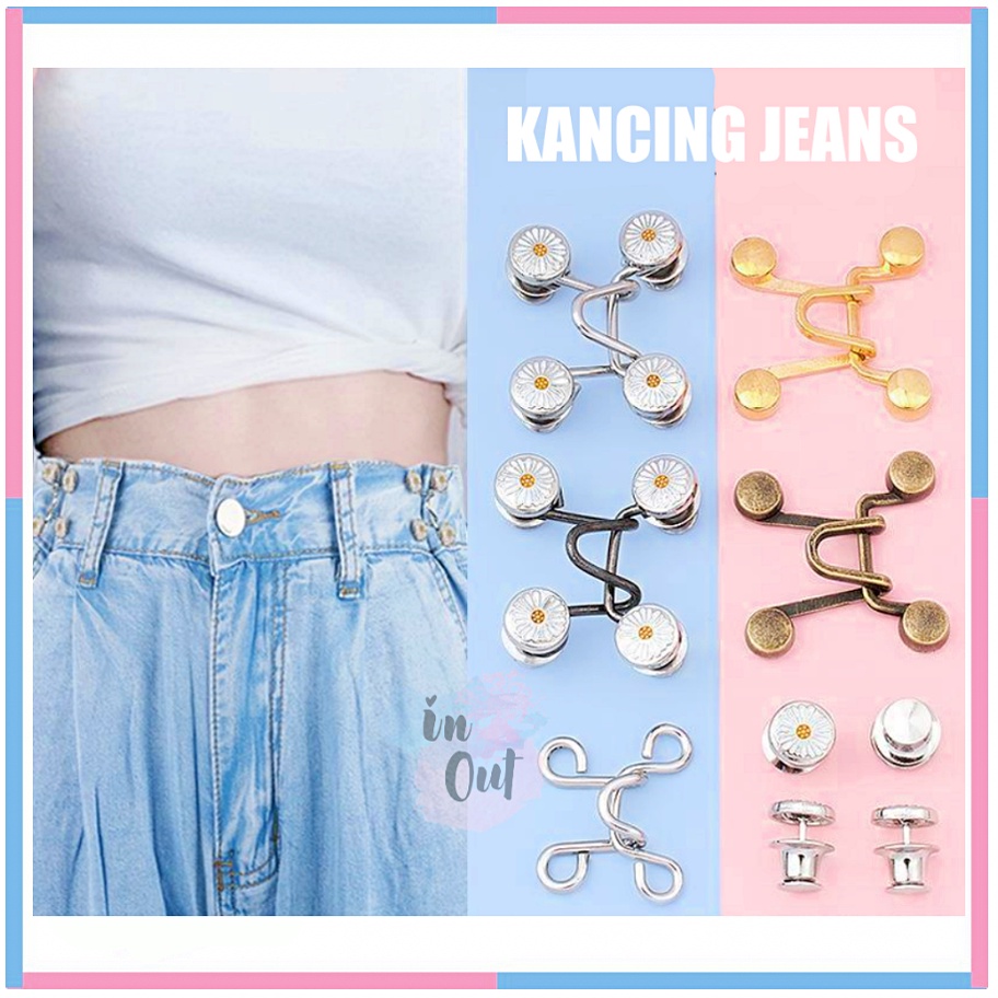Jual Kancing Kait Jeans Gesper Denim / Kancing Pinggang Mengurangi ...