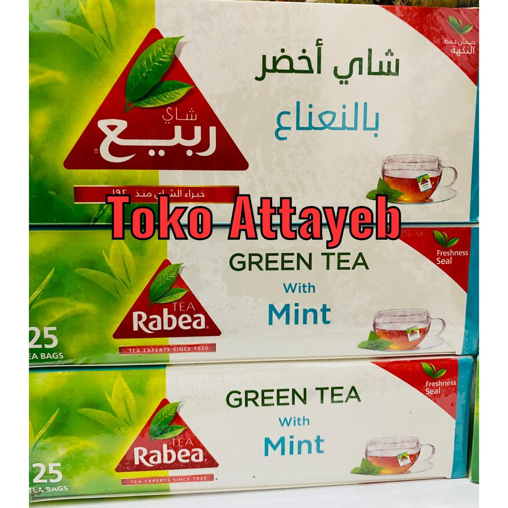 Jual Teh Arab Celup Rabea Green Tea With Mint 25 Teh Celup Rabea ...