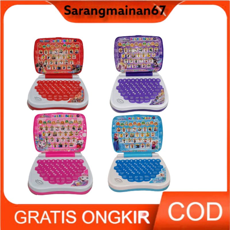 Jual MAINAN EDUKASI ANAK LAPTOP 2 BAHASA ALAT BANTU BELAJAR ANAK MINI ...
