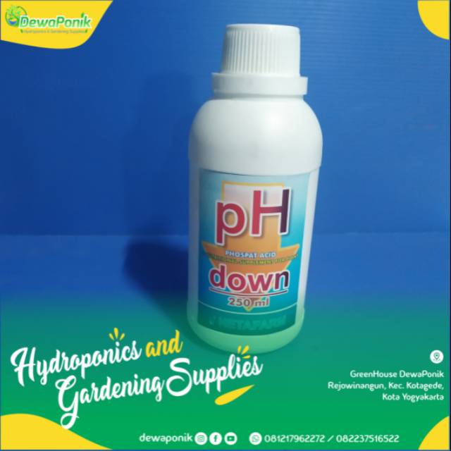 Jual PH Down untuk Hidroponik 250 ml - DEWAPONIK | Shopee Indonesia