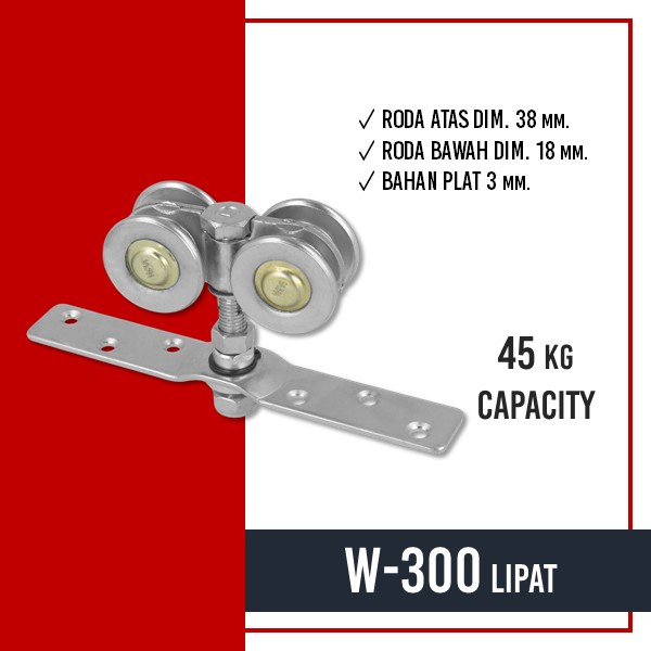 Jual RODA ATAS LIPAT TENGAH RD4 WINA W300 UNTUK PINTU LIPAT | Shopee ...