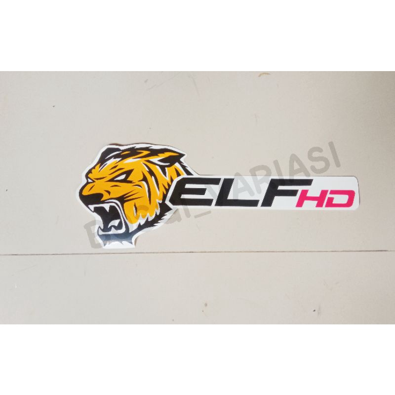 Jual Stiker elf Hd nkr 71 macan/ stiker elfHd macan elf macan | Shopee ...