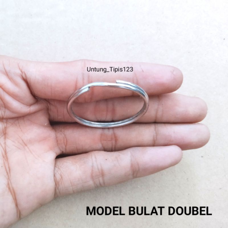 Jual Ring Ganci bulat Ring gantungan kunci double ukuran besar Ring ...