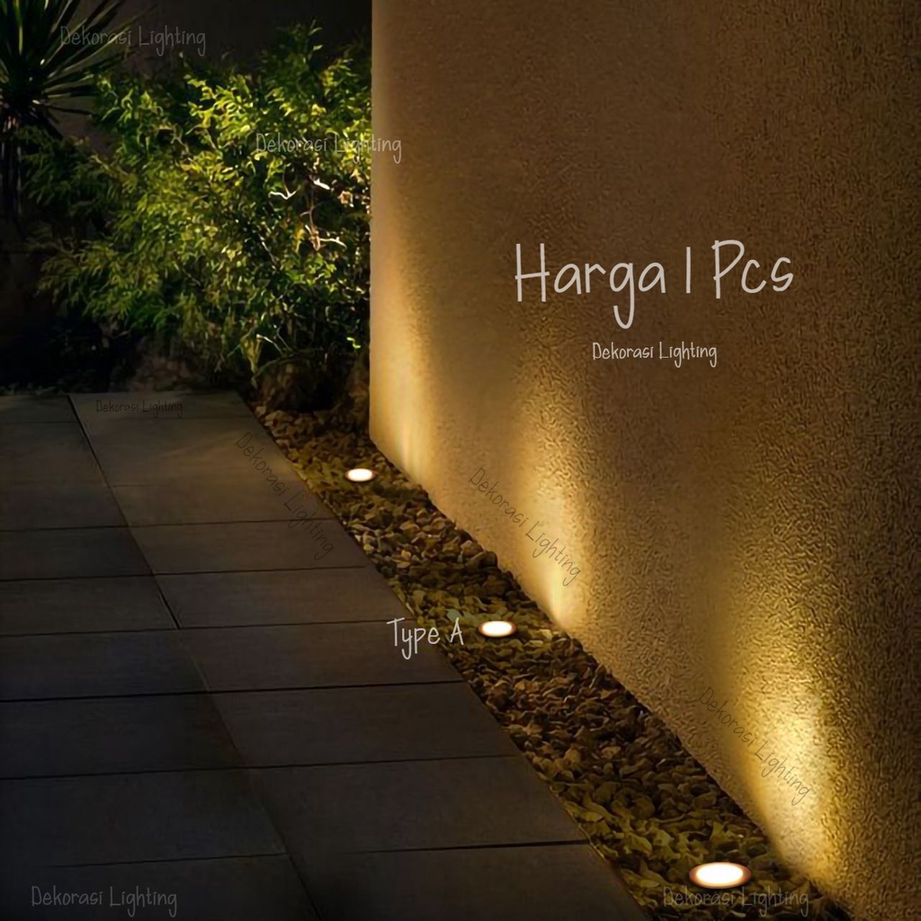 Jual Lampu lantai tangga taman led 5w cree ip65 tanam waterproof ...