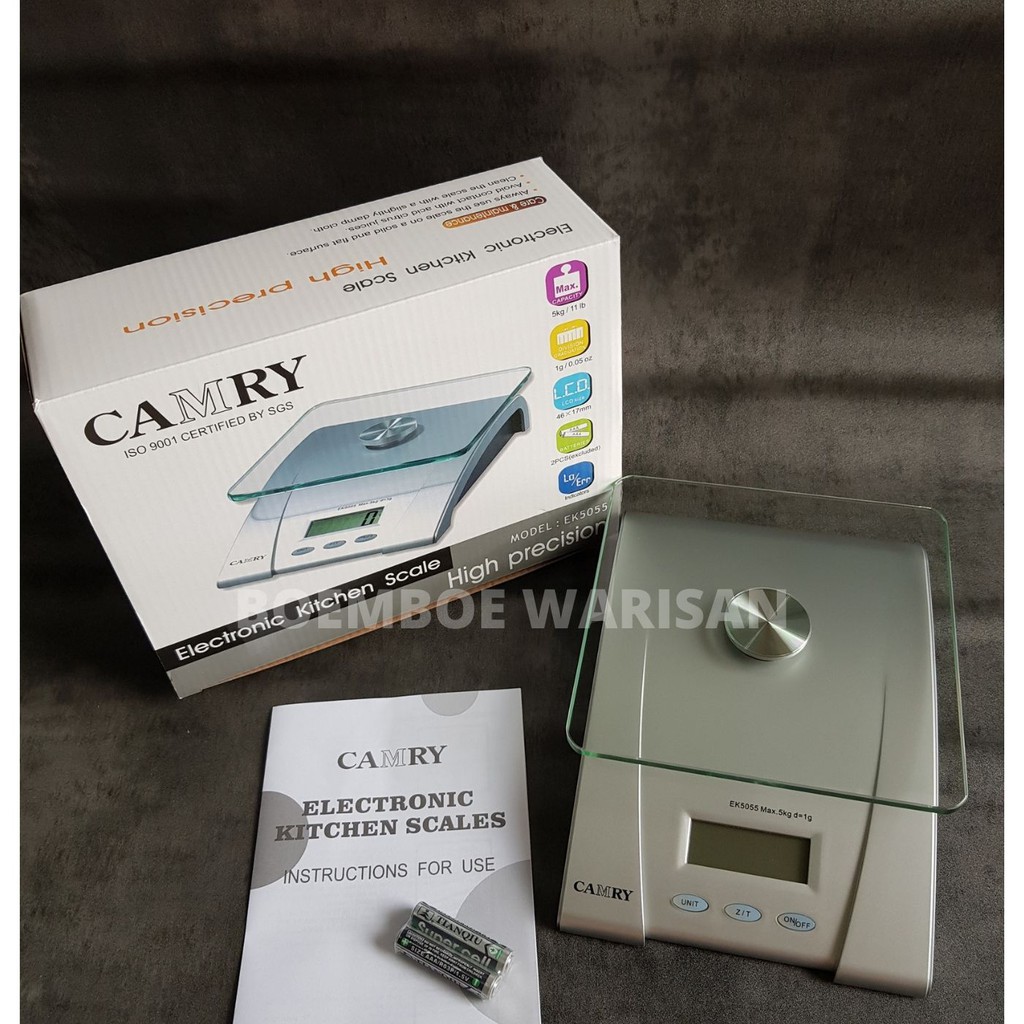 Jual Timbangan Dapur Digital CAMRY (EK3650/EK3651, EK5055, EK9643K ...