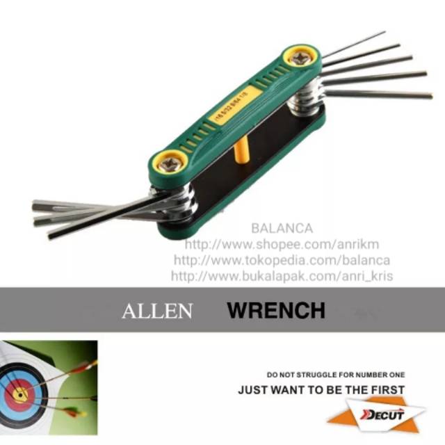 Jual DECUT ALLEN WRENCH - L Key - Kunci L Kombinasi Folding Ball Point ...