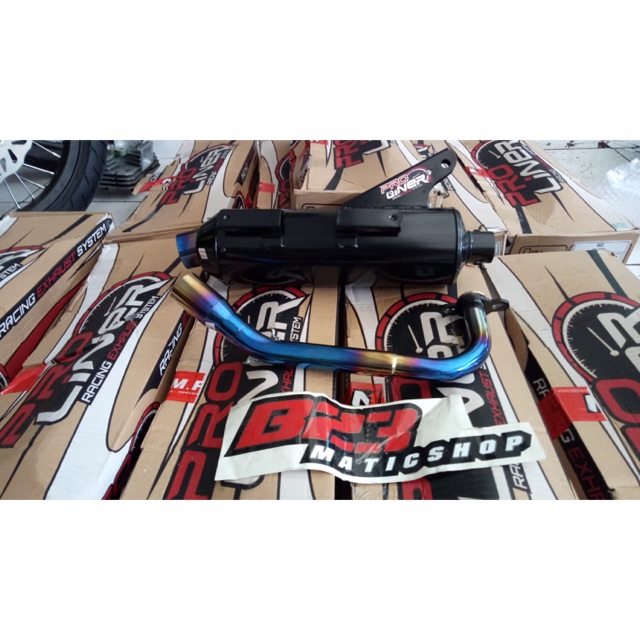 Jual proliner mio j fino fi soul gt x ride 115cc leher biru corong biru ...