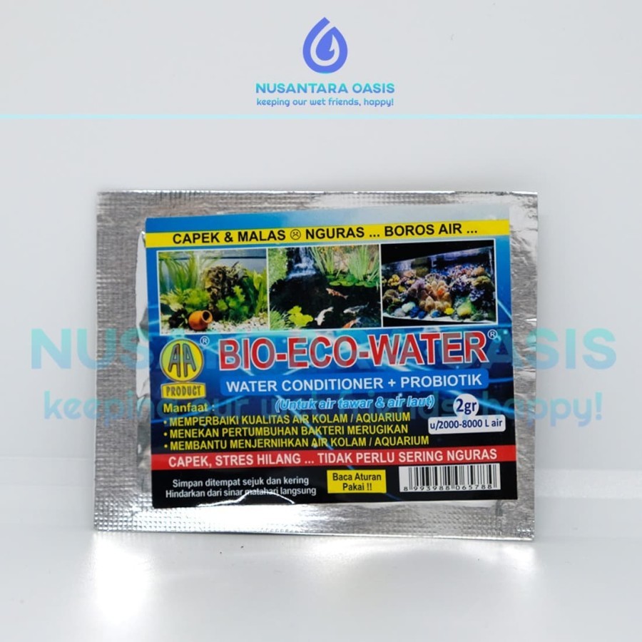 Jual PROBIOTIK BIO ECO WATER 2 GRM PENJERNIH AIR KOLAM AQUARIUM BENING ...