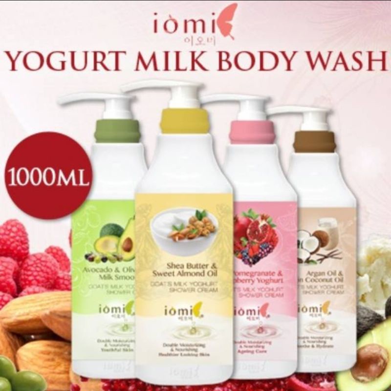 Jual iomi [korea] Goats Milk Yoghurt Shower Cream Avocado, Coconut ...