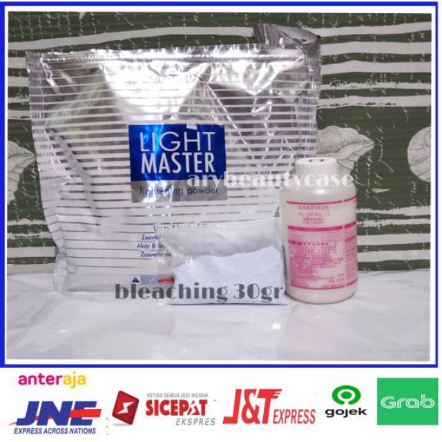 Jual matrix light master bleaching powder 30gr + oxidant matrix 135ml ...