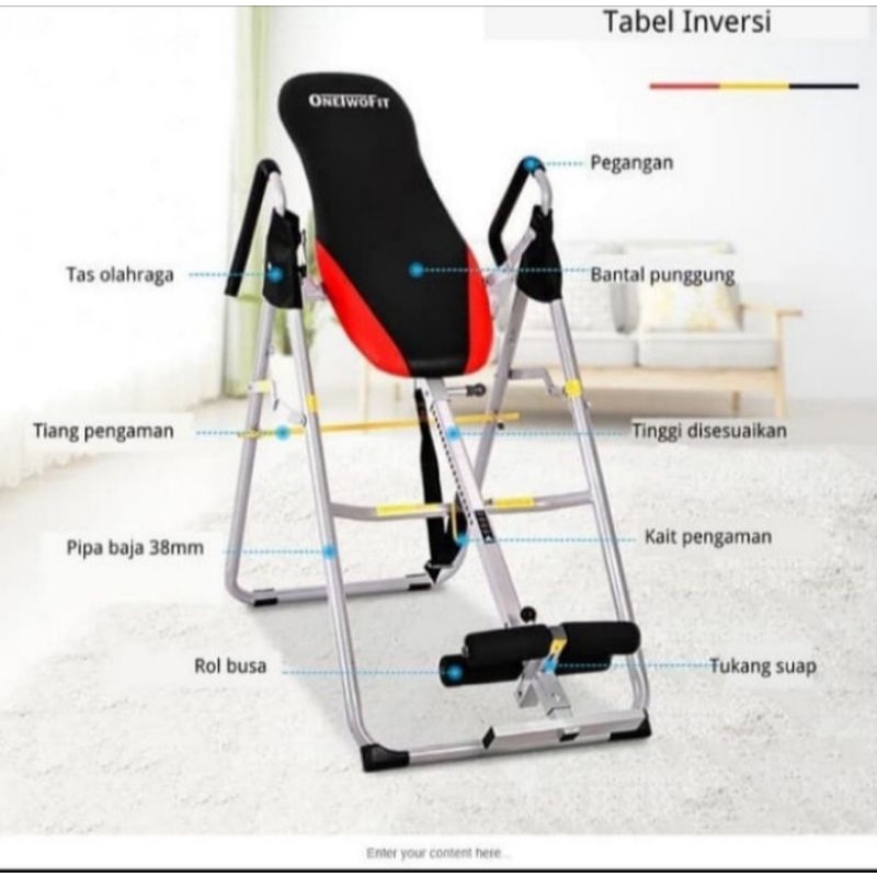 Jual alat fitness Inversion table | Shopee Indonesia
