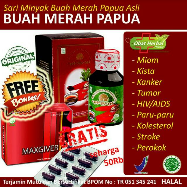 Jual obat herbal miom dan kista - MBM (minyak buah merah) | Shopee ...